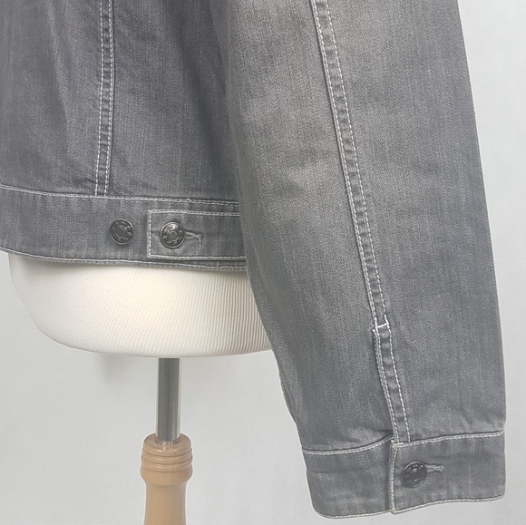 Mary Kay | Jackets & Coats | Mary Kay Gray Denim Jacket | Poshmark